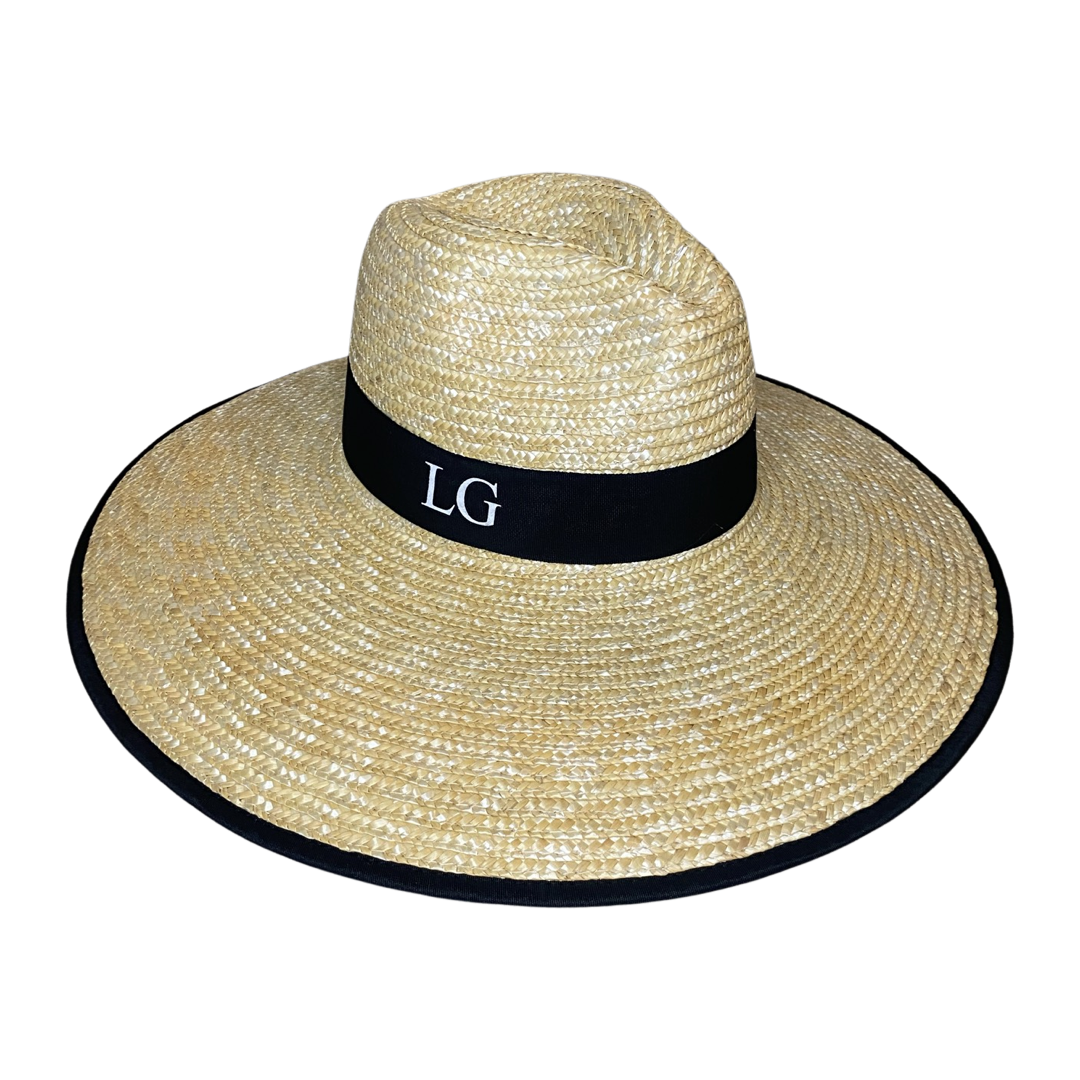 Black Wicker Fedora Hat – Violets